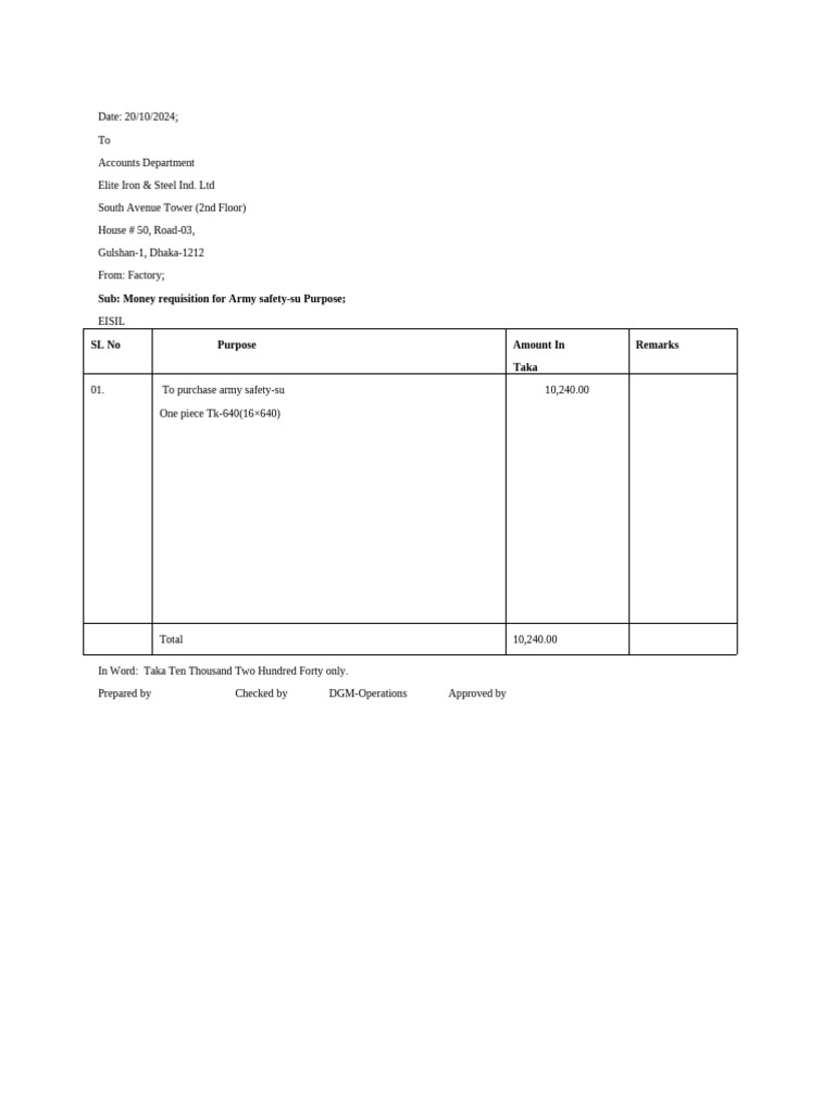 Fund Requisition | PDF