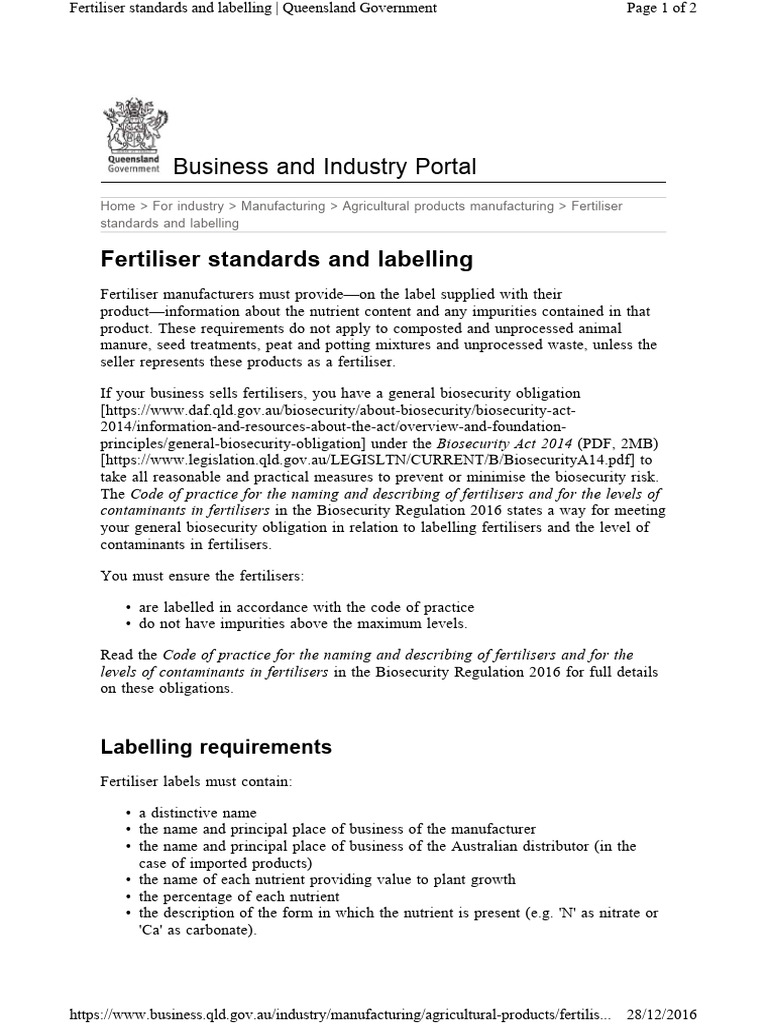 Feedsadditiveslabelling Australia Pdf Fertilizer Horticulture