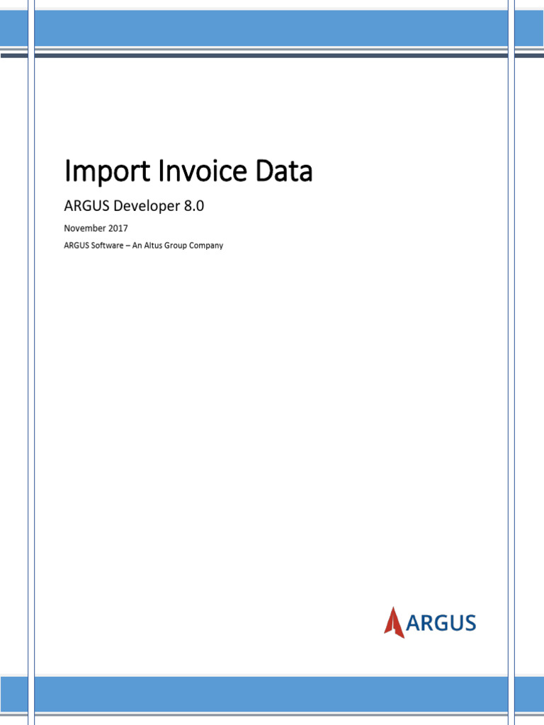 ARGUS Developer Import Actuals Data | PDF | Computing | Computer Data