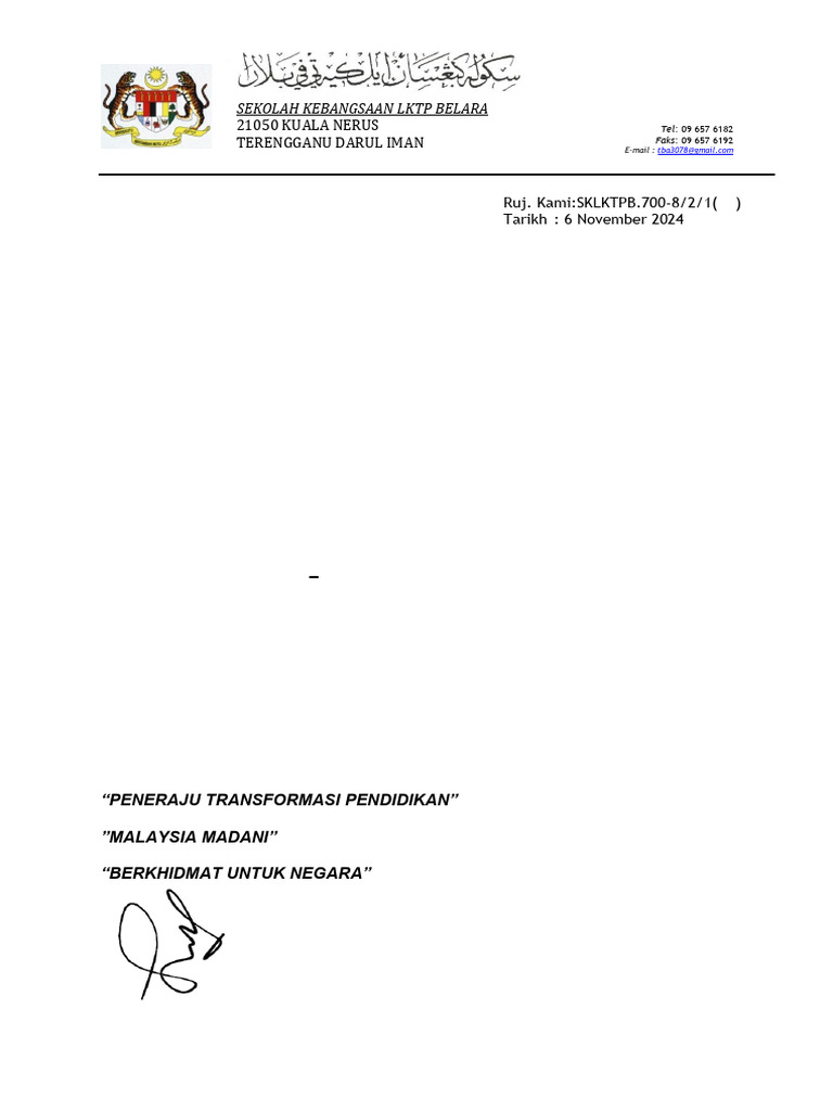 SRT Jemp Ziarah Cakna JPKKP 2024 | PDF