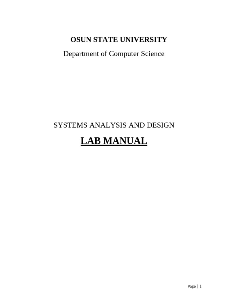 System-Analysis-and-Design-Lab-Manual | PDF | Conceptual Model | Computing