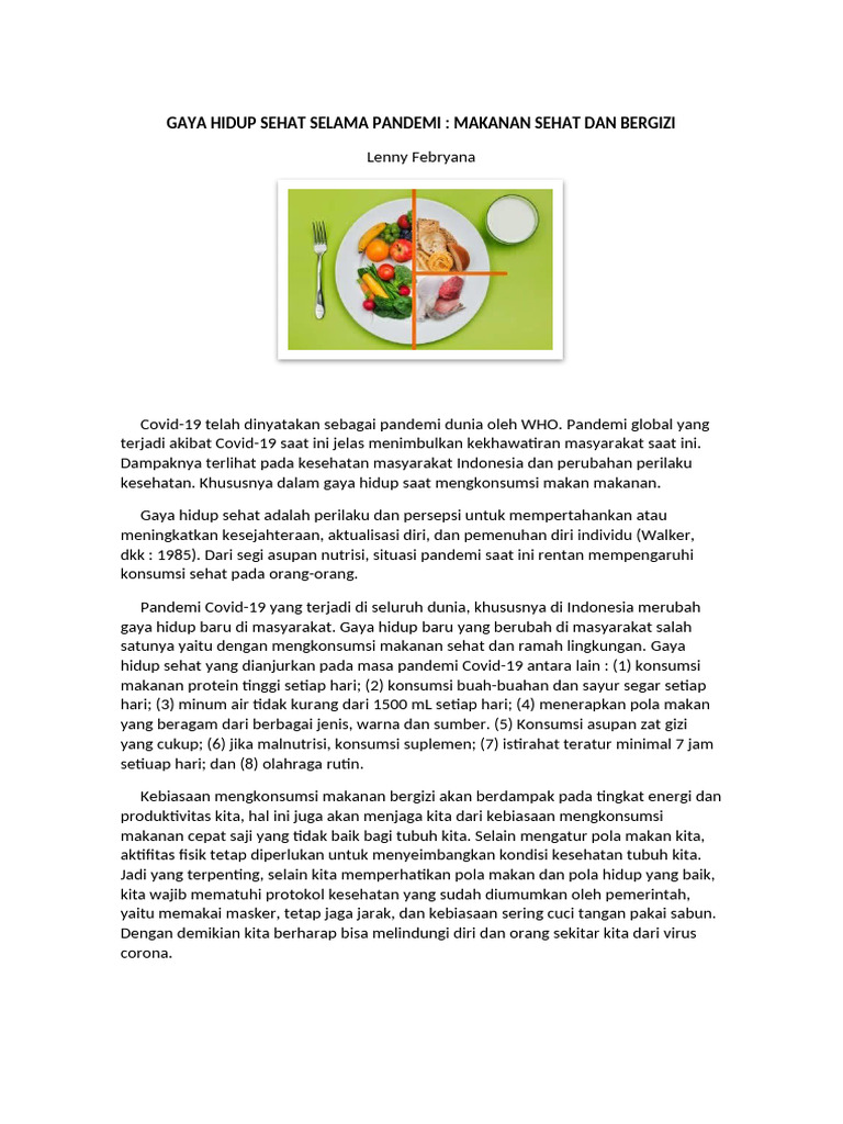 Artikel Populer: Hidup Sehat | PDF