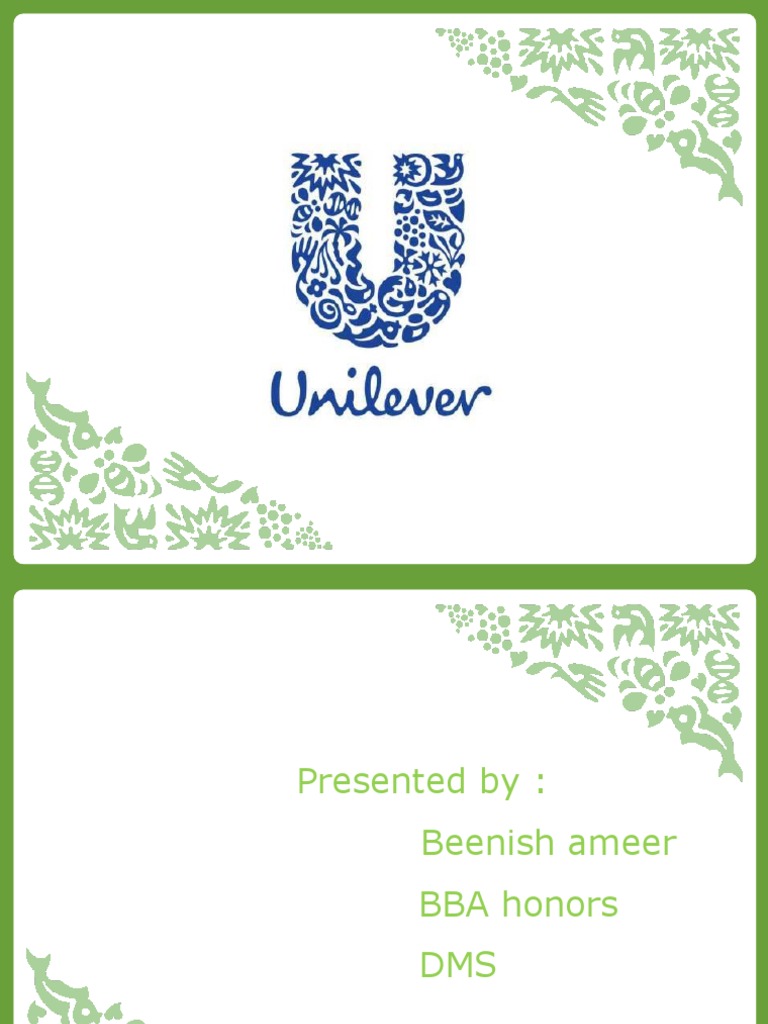 Case Study On Uniliver ppt. | Unilever | Brand