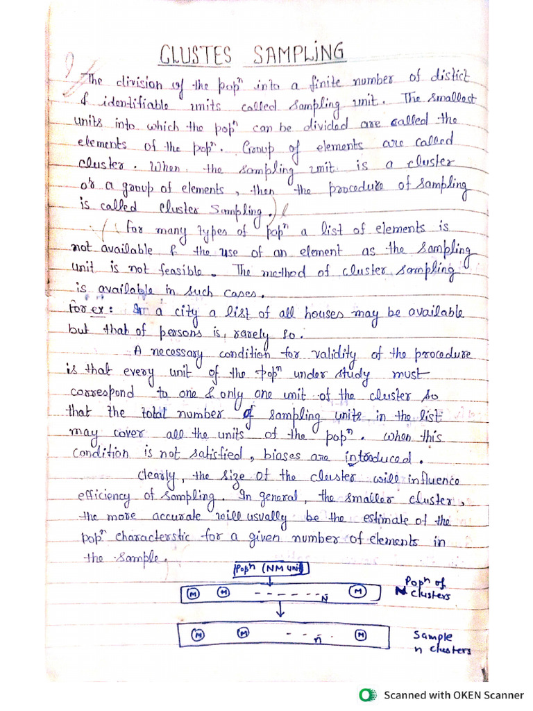 Cluster Sampling | PDF