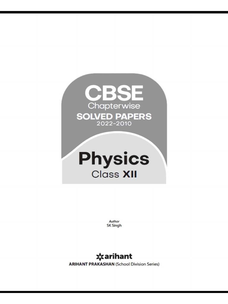 Phy Pyq Chapter Wise Arihant 2022 | PDF