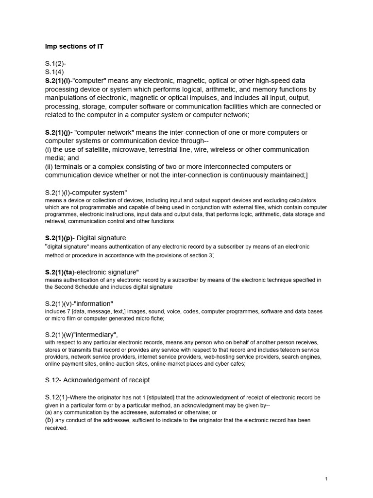 IT laws imp cases with sections 122 | PDF | Trademark | Copyright