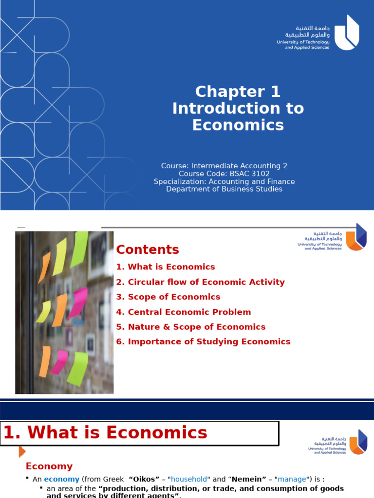 Chapter 1 - Introduction To Economics GF | PDF | Economics | Microeconomics