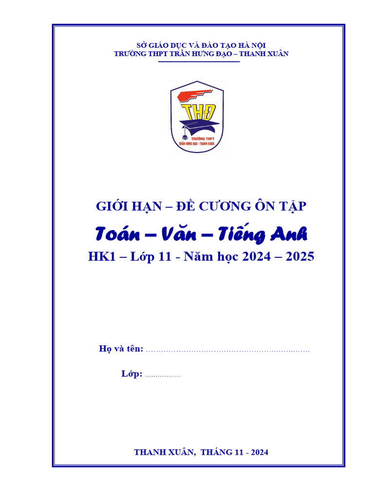 De Cuong Ontap HK1 (24+25) K11 (ToanVanAnh) | PDF | Climate Change | Deforestation