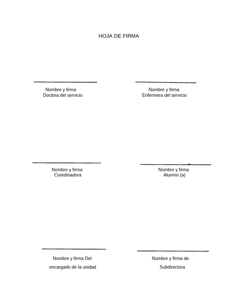 Hoja de Firma | PDF