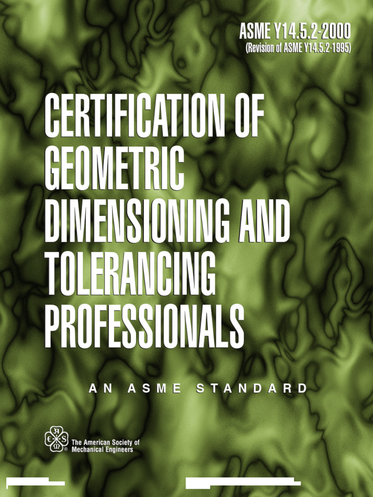 ASME Y14.5.2 2000 CertificationGDTP | PDF | Engineering Tolerance ...