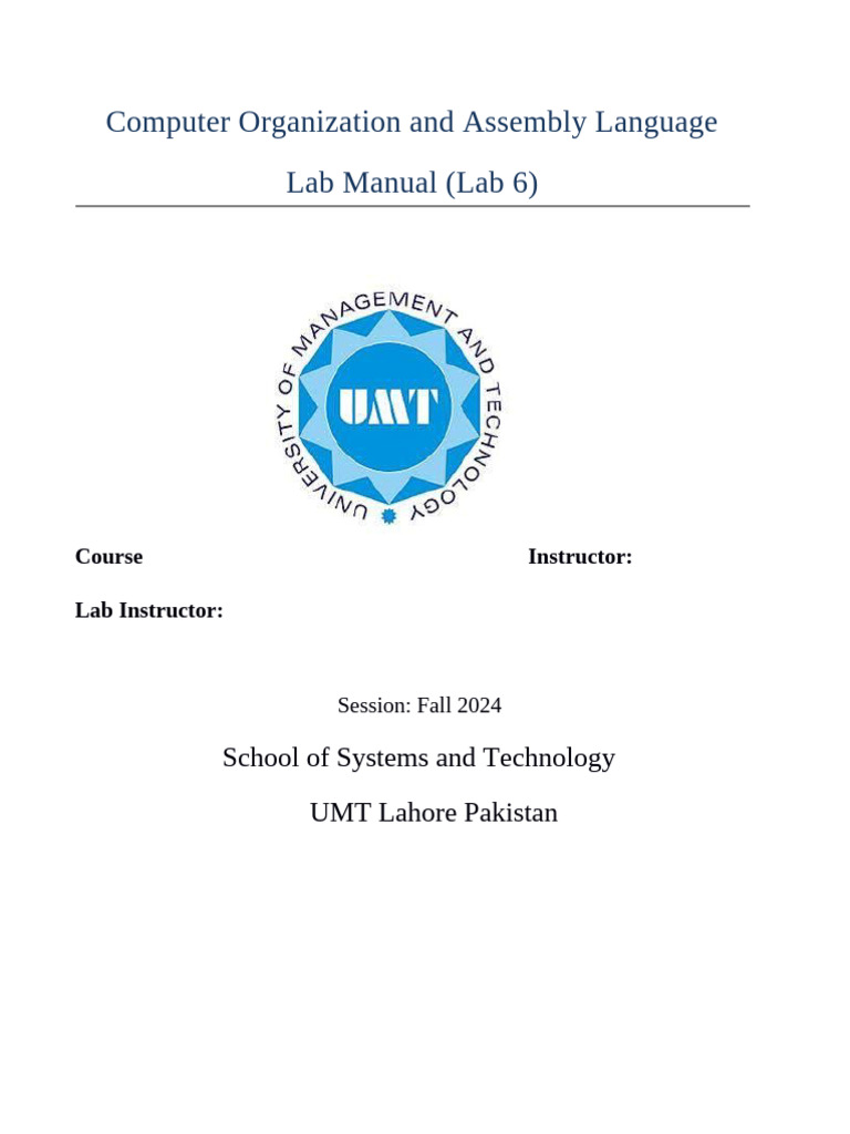 Assembly Language Bit Manipulation Lab | PDF | Multiplication ...