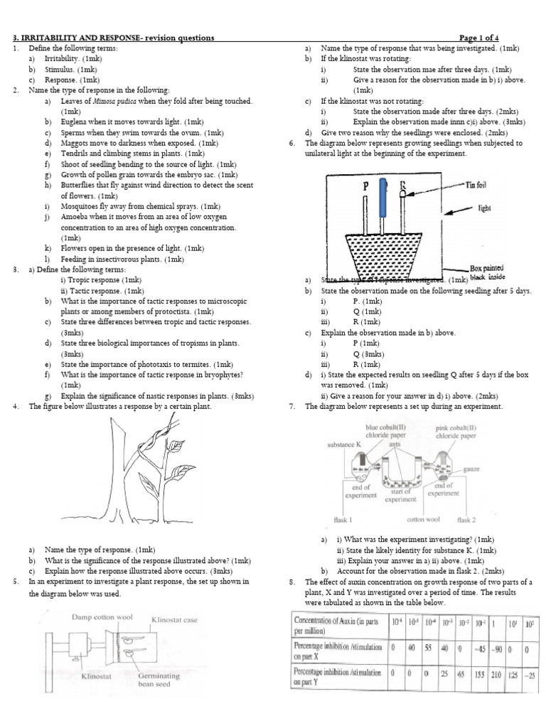 Irritability and Response | PDF | Neuron | Nervous System