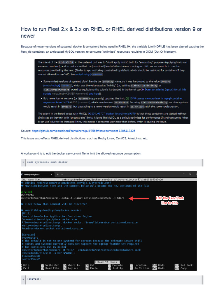 How To Run Fleet 2.x & 3.x On RHEL or RHEL Derived Distributions Version 9 or Newer | PDF