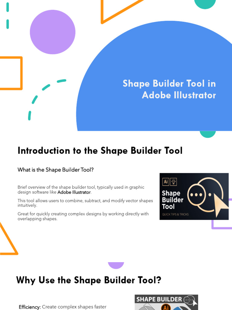 Shape Builder Tool | PDF