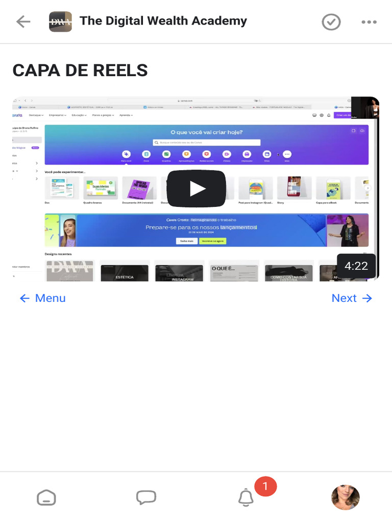 CAPA DE REELS - PORTUGUESE MODULE The Digital Wealth Academy | PDF