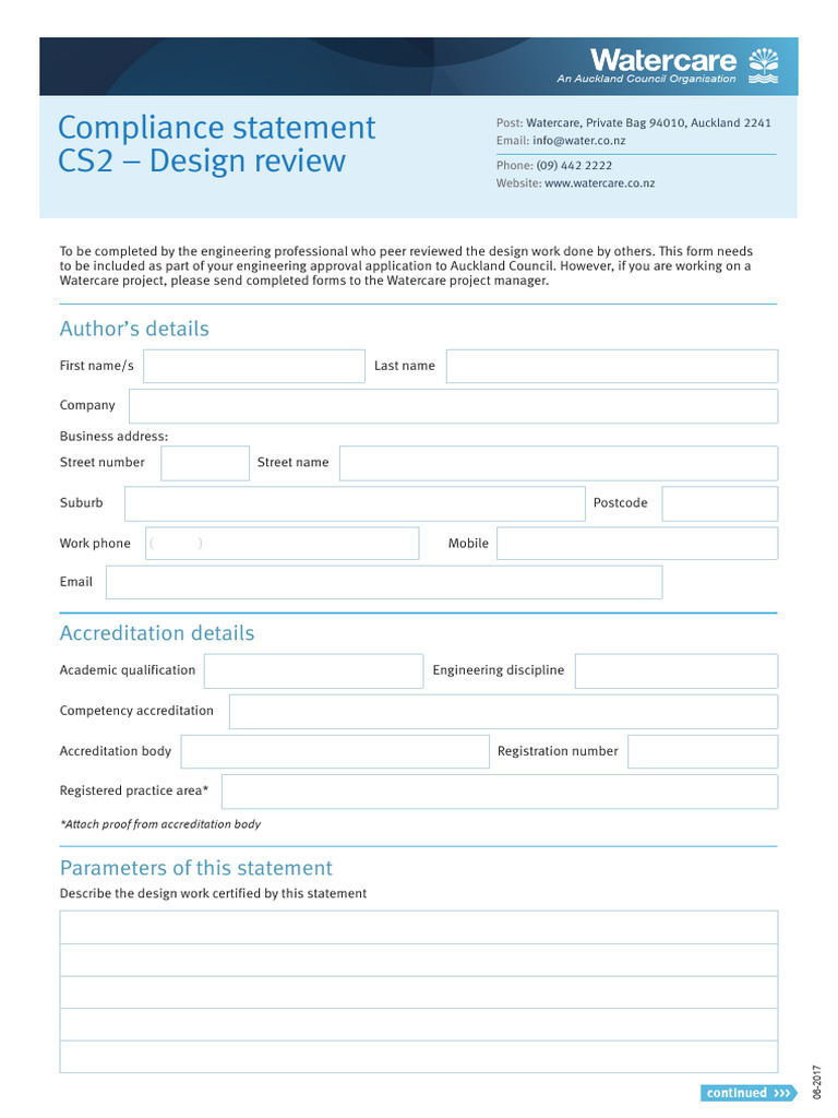 Auckland Engineering Design Review Form | PDF