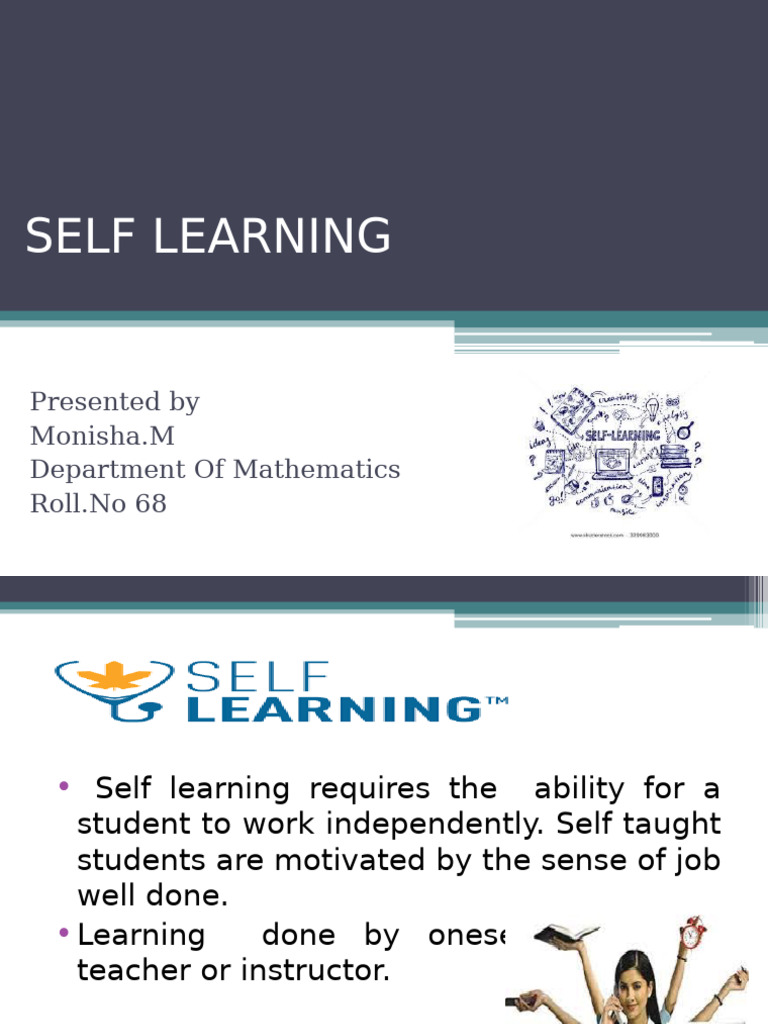 Self Learning | PDF | Learning | Teachers
