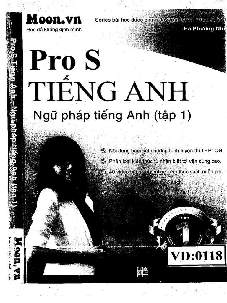 (TỦ SÁCH MOONBOOK) PRO S 2018 - NGỮ PHÁP TIẾNG ANH (TẬP 1) | PDF