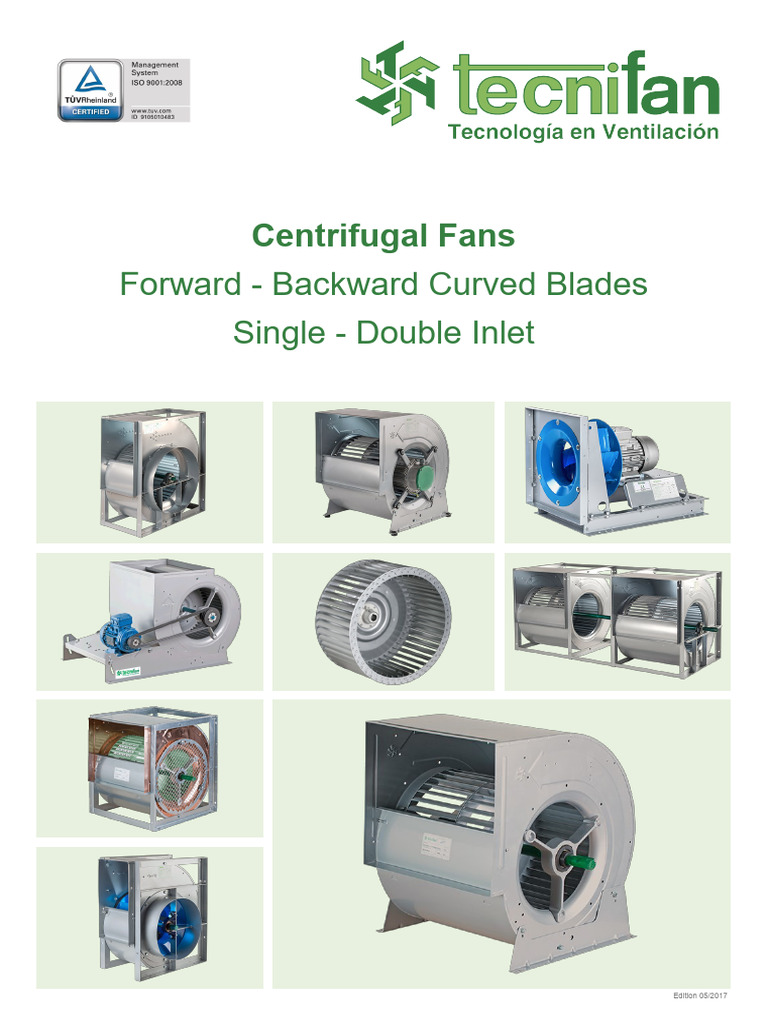 TECNIFAN Centrifugal Fans Overview | PDF | Mechanical Engineering ...