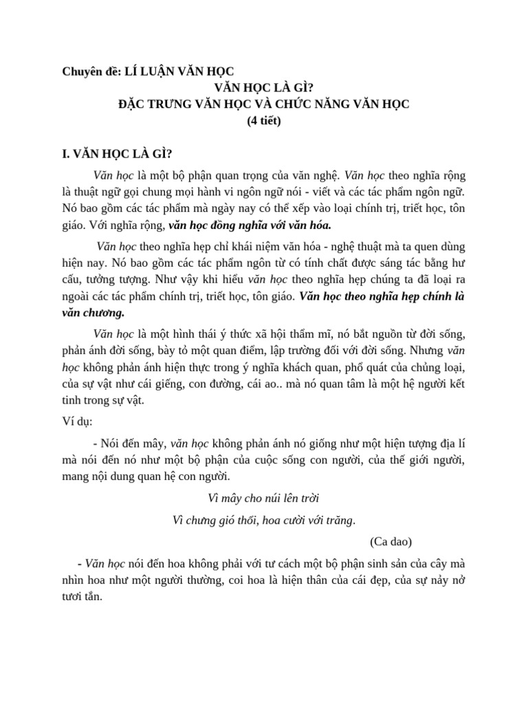 Li Luan Van Hoc | PDF