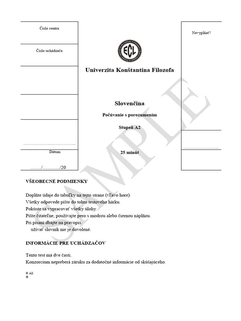 SK A2 Listening | PDF