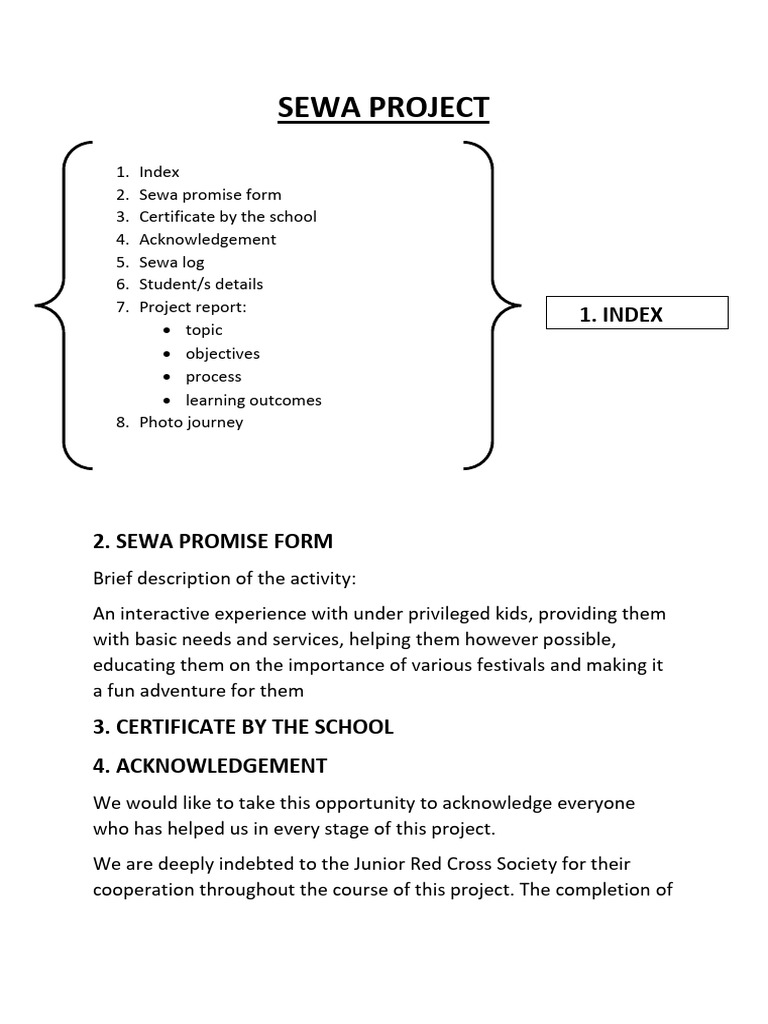 Sewa Project | PDF | Social Psychology