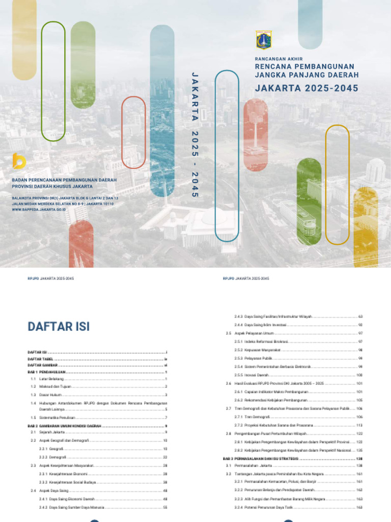 Rankhir RPJPD Jakarta 2025 2045 Compressed | PDF