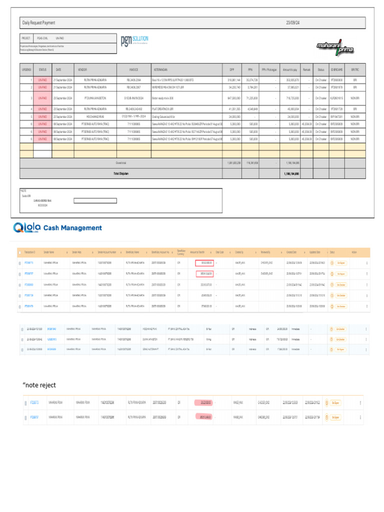 Request Payment Civil - 23092024 | PDF