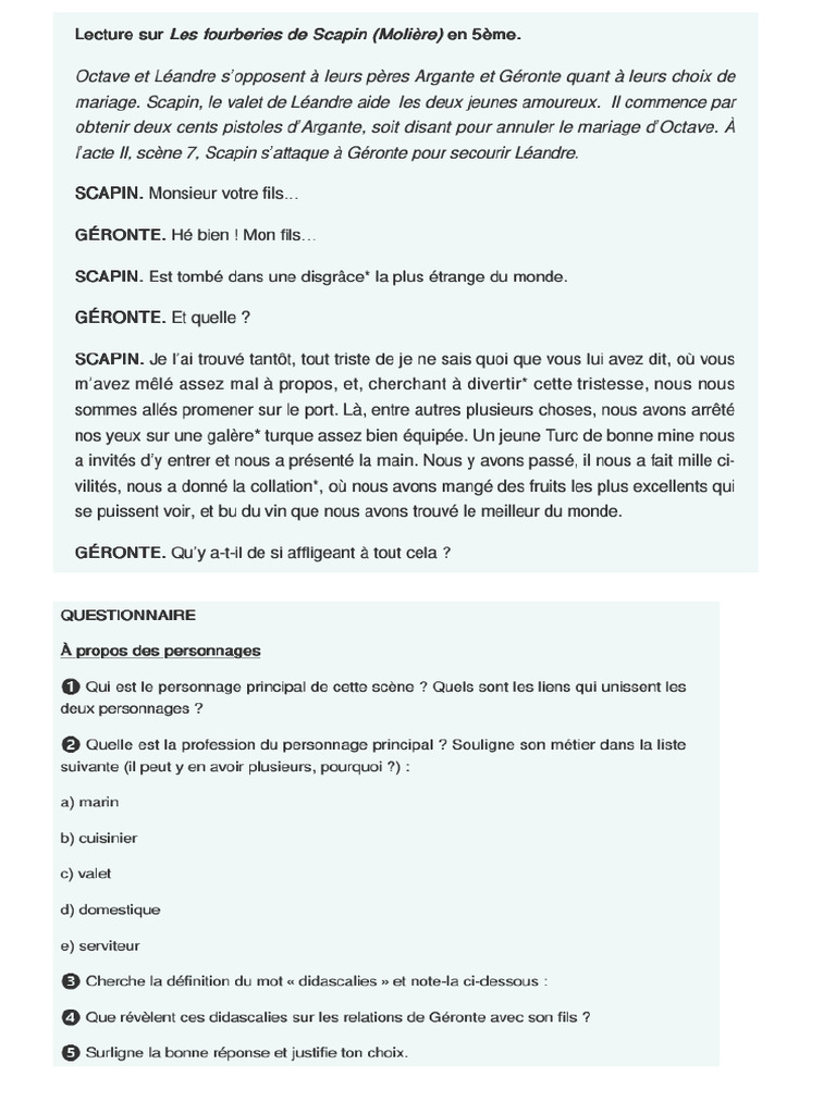 texte français 5 | PDF