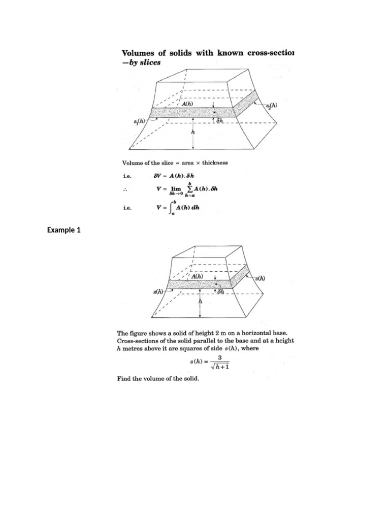 Volumes by Slices | PDF