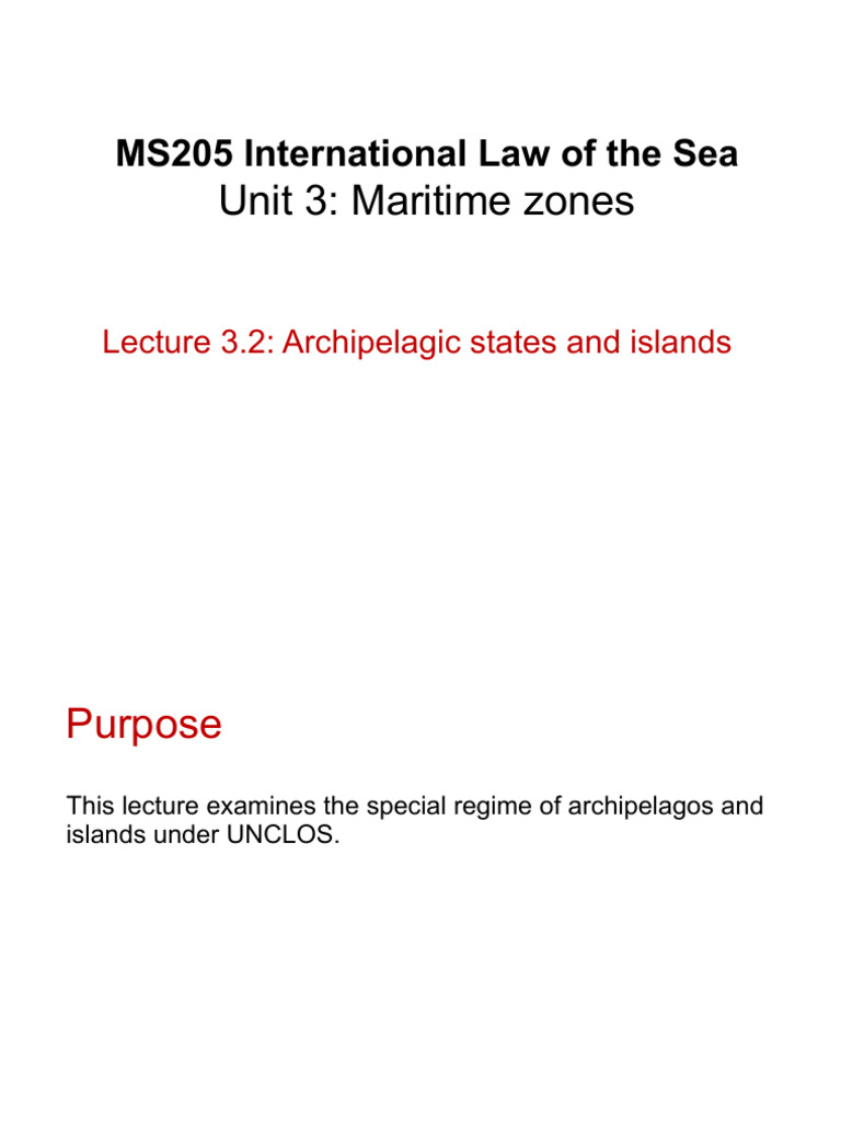 Archipelagic States and Islands | PDF | Territorial Waters | United ...