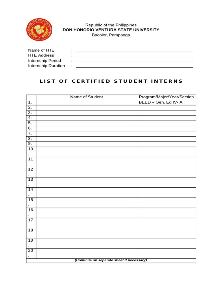 Student Interns | PDF