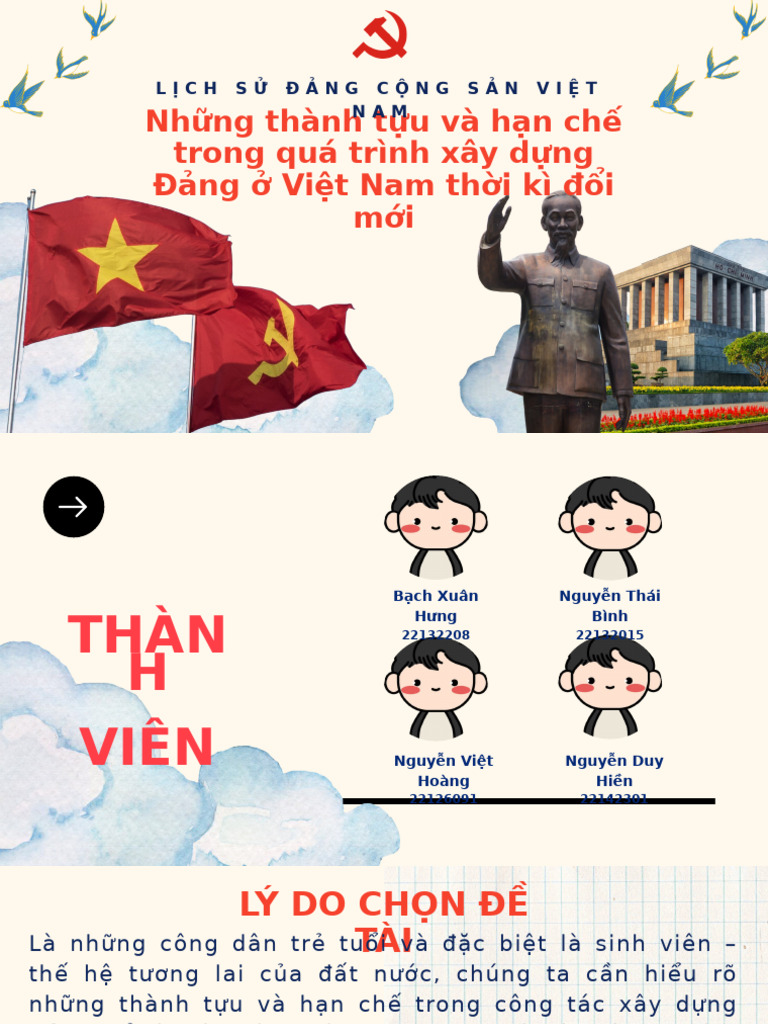 Thanh Tuu Va Han Che Trong Cong Tac Xay Dung Dang | PDF
