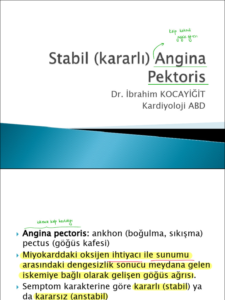 6)Stabil Angina -İ.Kocayiğit | PDF