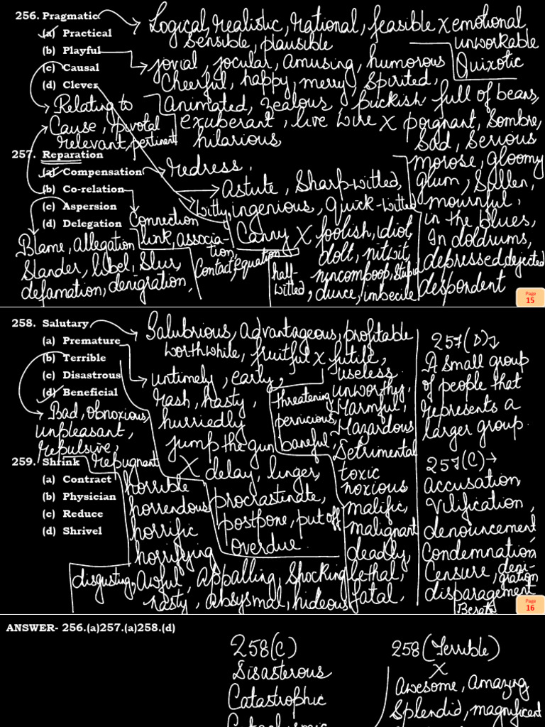 Synonyms 258 - 267 20240402115159 | PDF