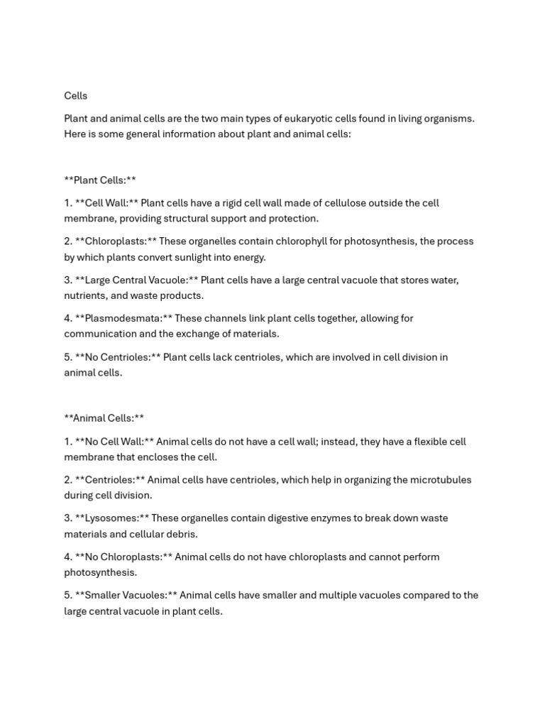 Cells | PDF | Cell (Biology) | Tissue (Biology)