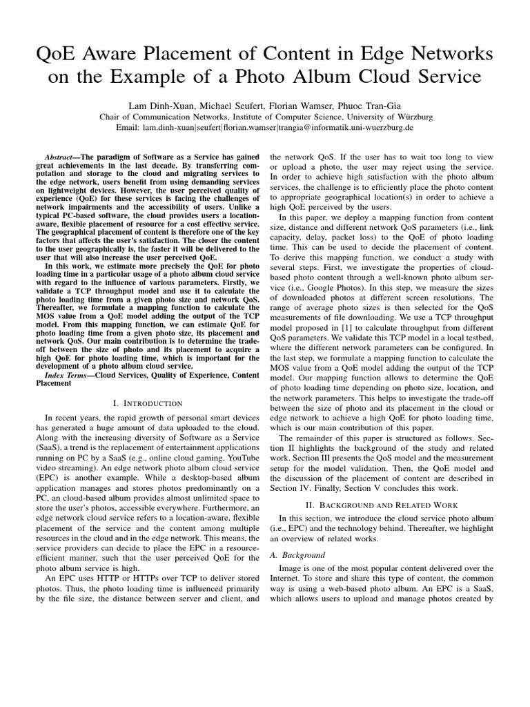 2016.QoE Aware Placement of Content in Edge Networks On The Example of ...