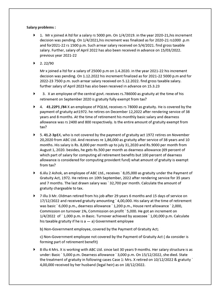 salary problems (2) | PDF | Cost Of Living | Salary