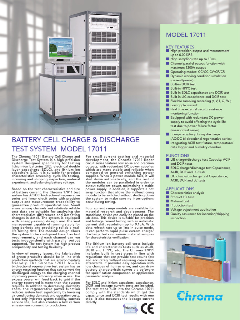 CHROMA 17216M Datasheet | PDF | Capacitor | Power Supply