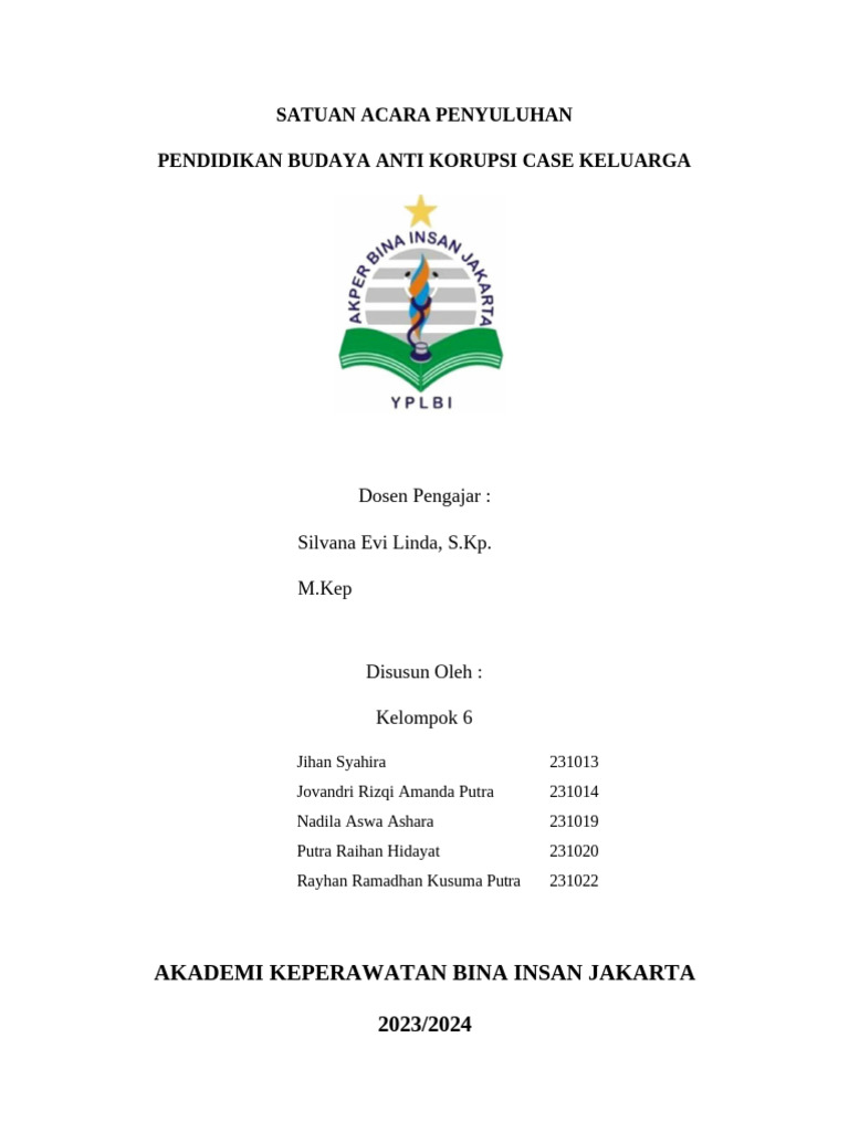 Sap Pbak Kelompok 6 Revisiiiii | PDF