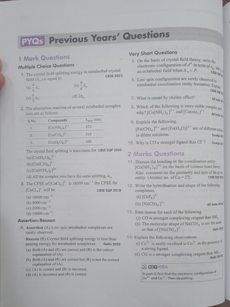 CBSC BOARD QUESTION | PDF