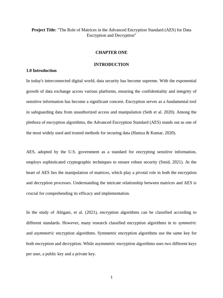 Revised Updated AlaminProject Chapters 1-5 | PDF | Encryption | Cryptography