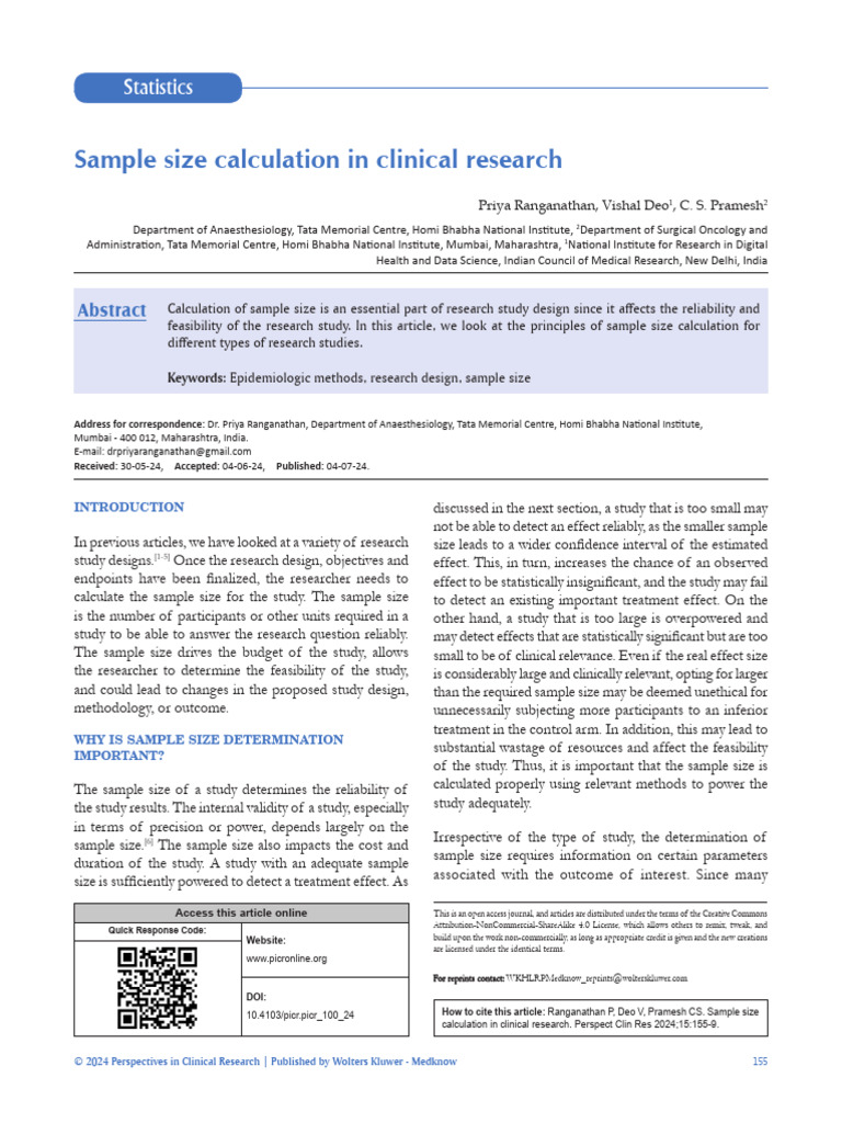 sample_size_calculation_in_clinical_research.10 | PDF | Sample Size Determination | Hypothesis