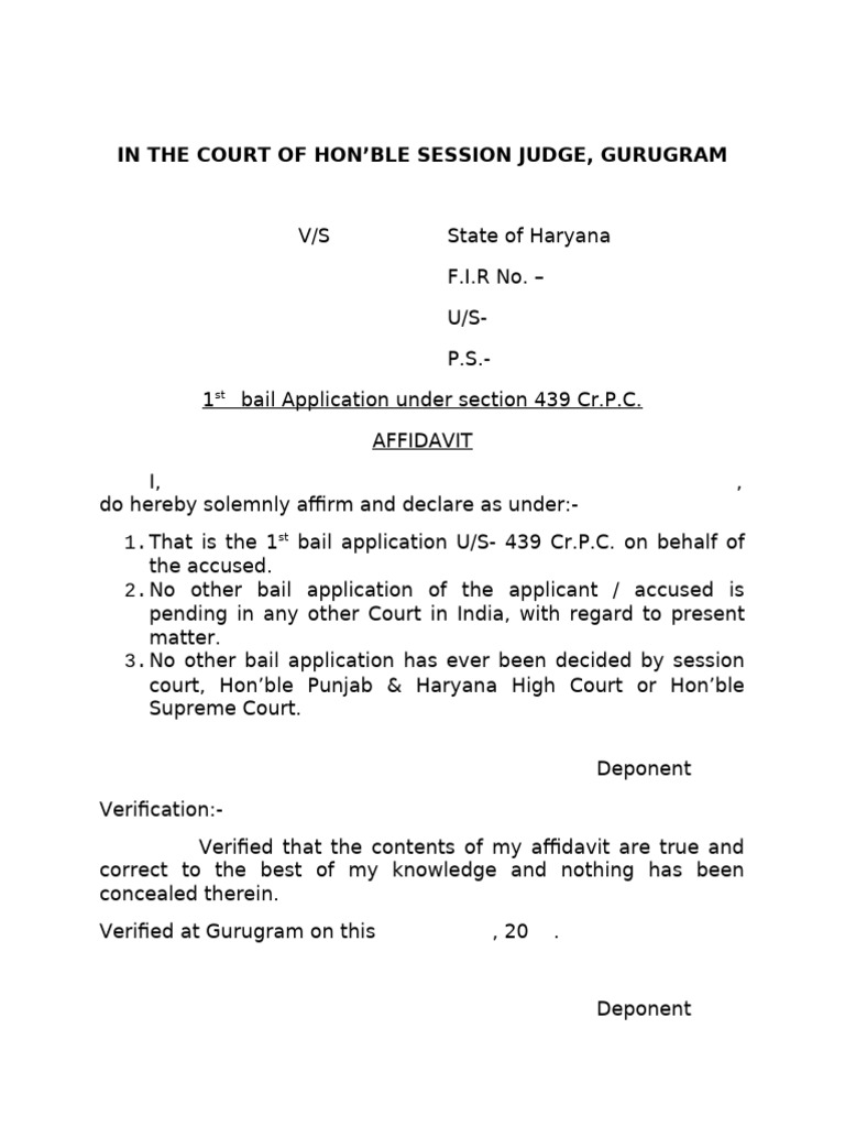 affidavit-Bail-Application-under-section-439-Cr.Pc_ | PDF