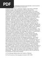 The Language Movement of 1952 | PDF | Bangladesh | Bengal