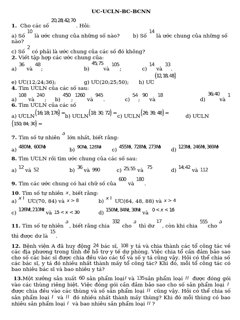 C2B11 Uoc Chung, Uoc Chung Lon Nhat | PDF