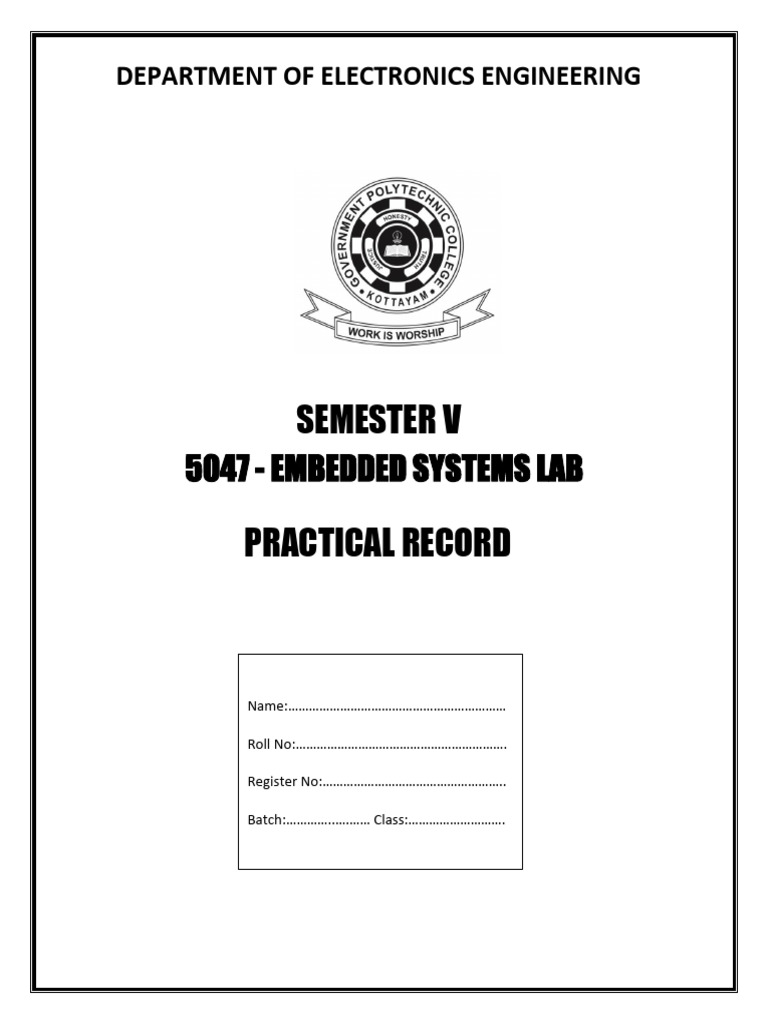 ES Practical Record | PDF | Analog To Digital Converter | Operational Amplifier
