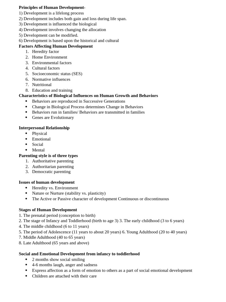 Principles of Human Development | PDF | Reinforcement | Language ...