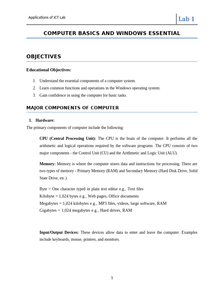 Manual 1 | PDF | Window (Computing) | Computer Data Storage