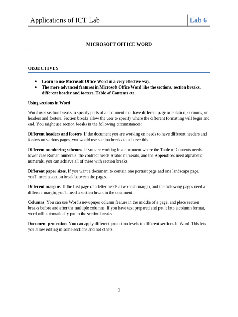 Manual 6 | PDF | Microsoft Word | Page Layout